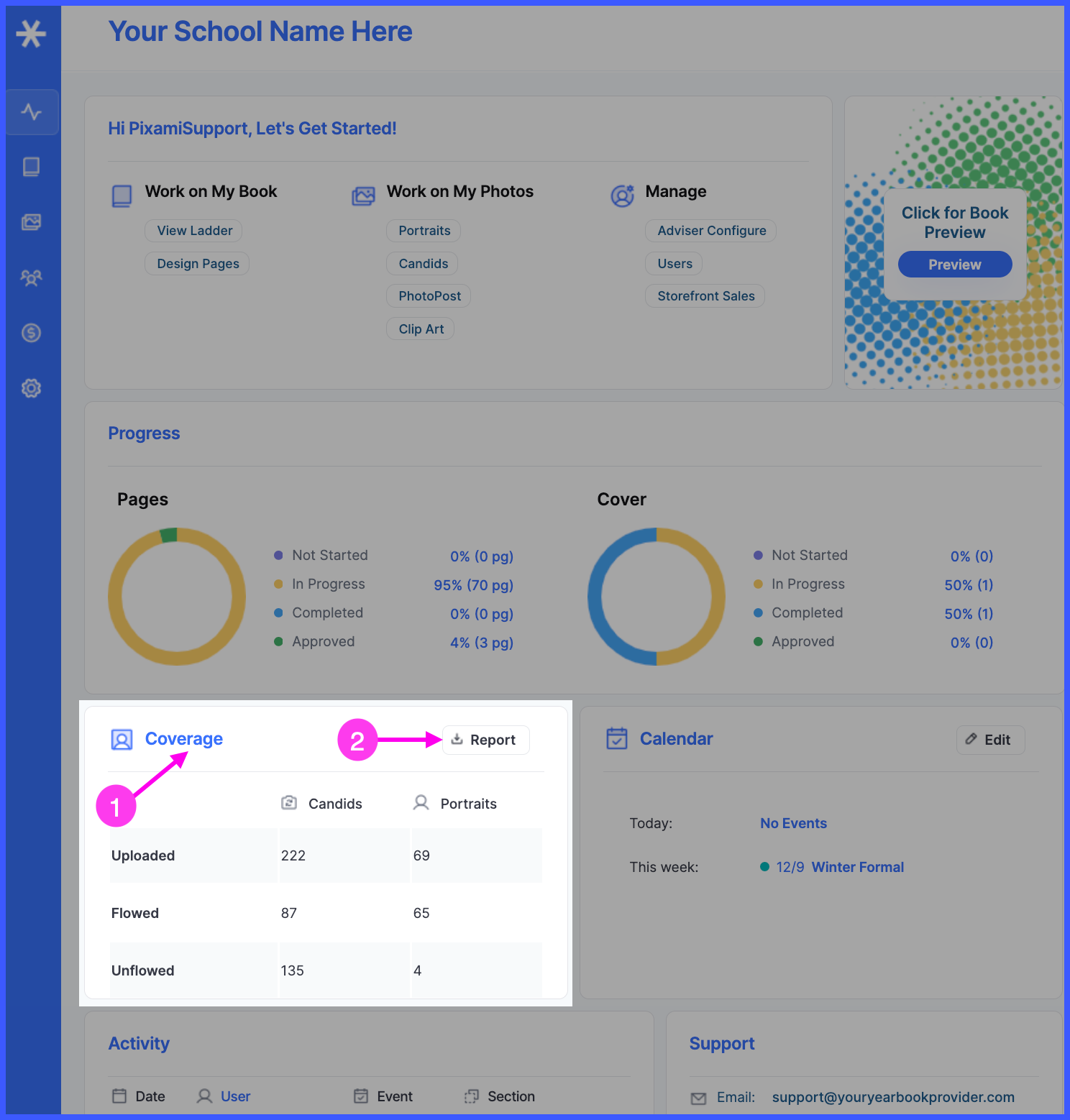 Viewing Student Coverage Reports – Knowledge Base Home